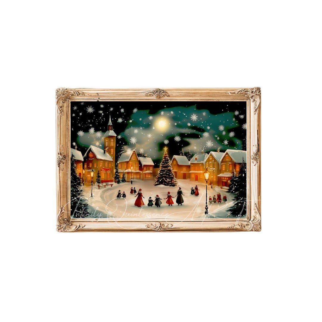 Enchanted Winter Eve Art Print, Printable/digital Art, Wall Art ...