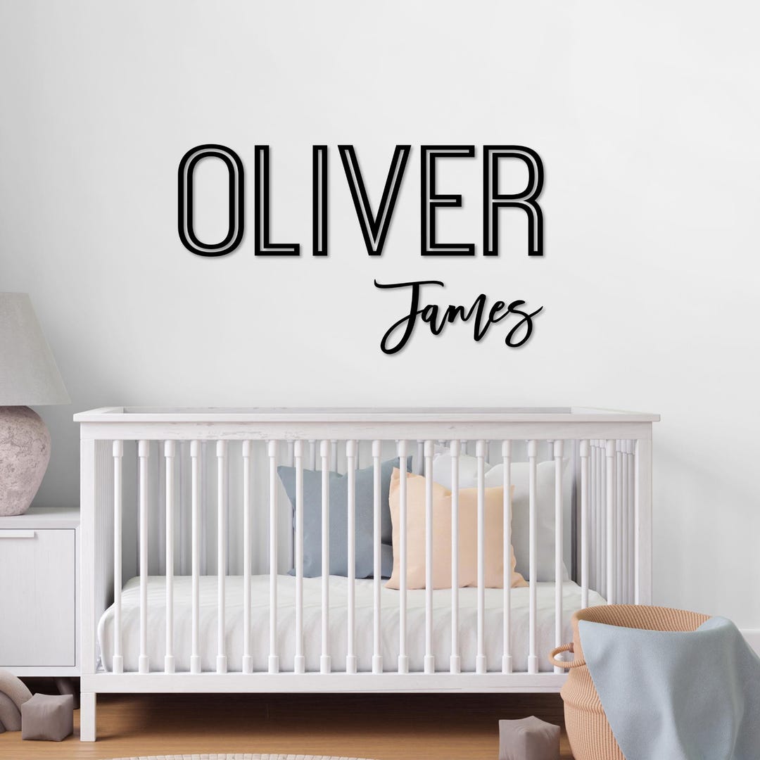 Nursery Name Sign |large Wooden Name Sign | Personalized Baby Name Sign ...