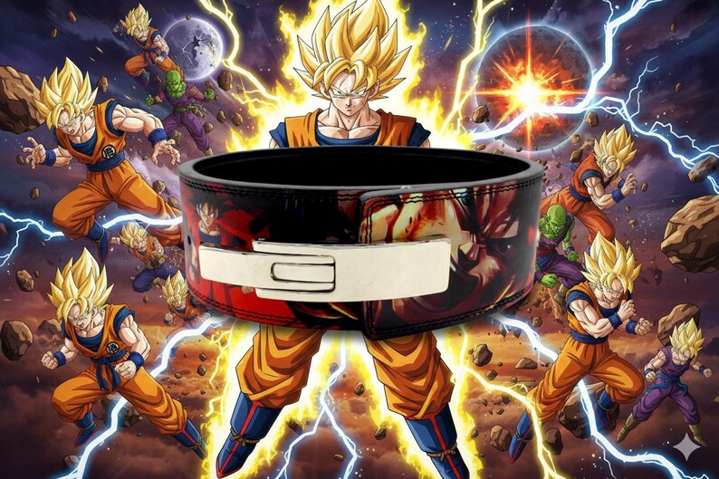 Anime Powerlifting Lever Belt – Saiyan Inspired Strength Training Gym ...