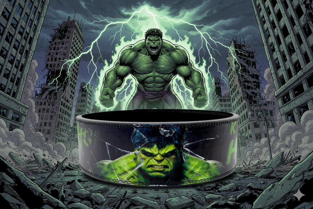 Green Titan Power Lever Belt | Comic-style Gym Waist Support - Etsy