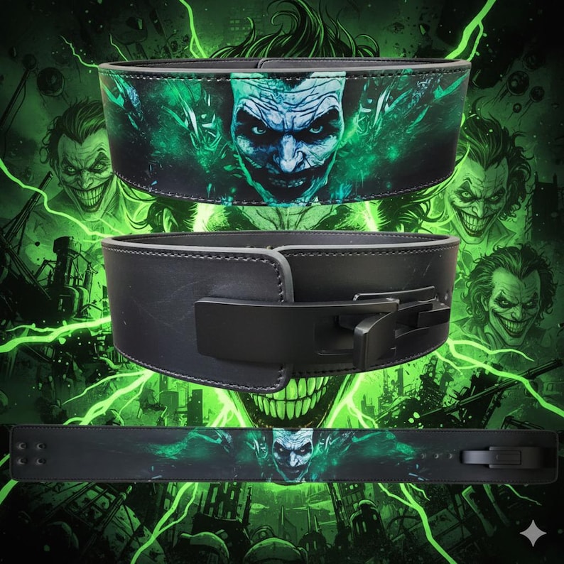 Chaos Clown Power Lever Belt | Villain-style Gym Lifting Belt - Etsy