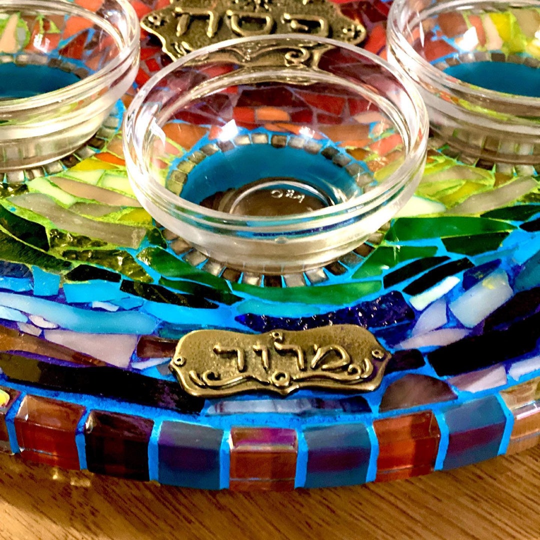Passover Seder Plate,mosaic Seder Plate,passover Mosaic Pride,passover ...