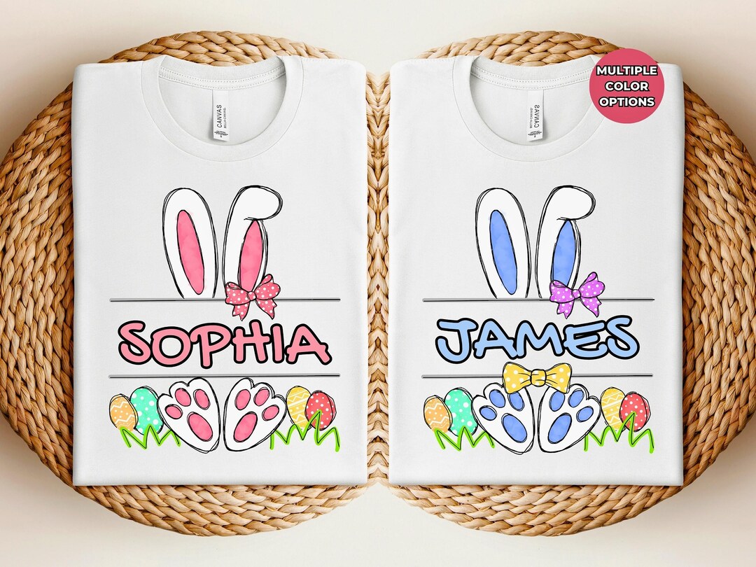 Happy Easter Custom Shirt,cute Bunny Toddler Shirt,easter Family Trip ...