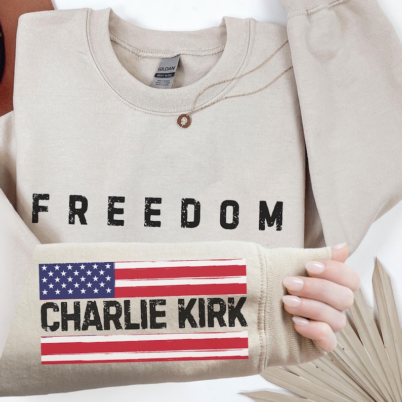 Sweat-shirt Freedom Charlie Kirk : Charlie Kirk rend l'Amérique encore ...