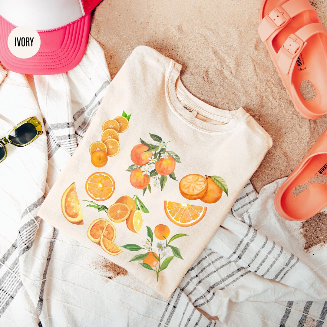 Comfort Colors Vintage Orange Graphic Tee: Citrus Foodie Shirt - Etsy