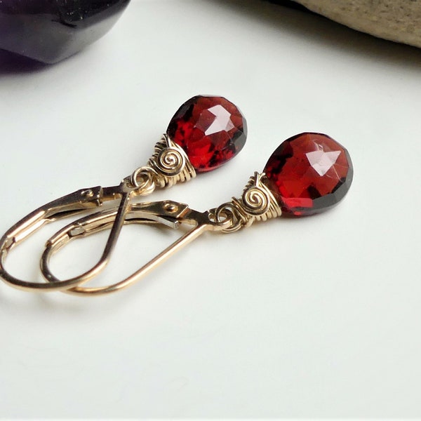 Red Dangle Earrings - Etsy