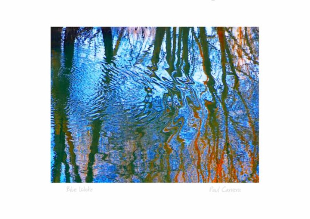 Blue Wake. Fine Art Print From Original Painting - Etsy