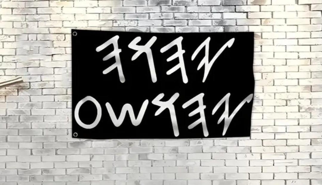 Paleo Hebrew Flag Black - Etsy