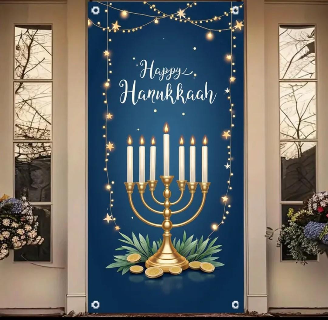 Hanukkah Door or Entry Way Banner - Etsy