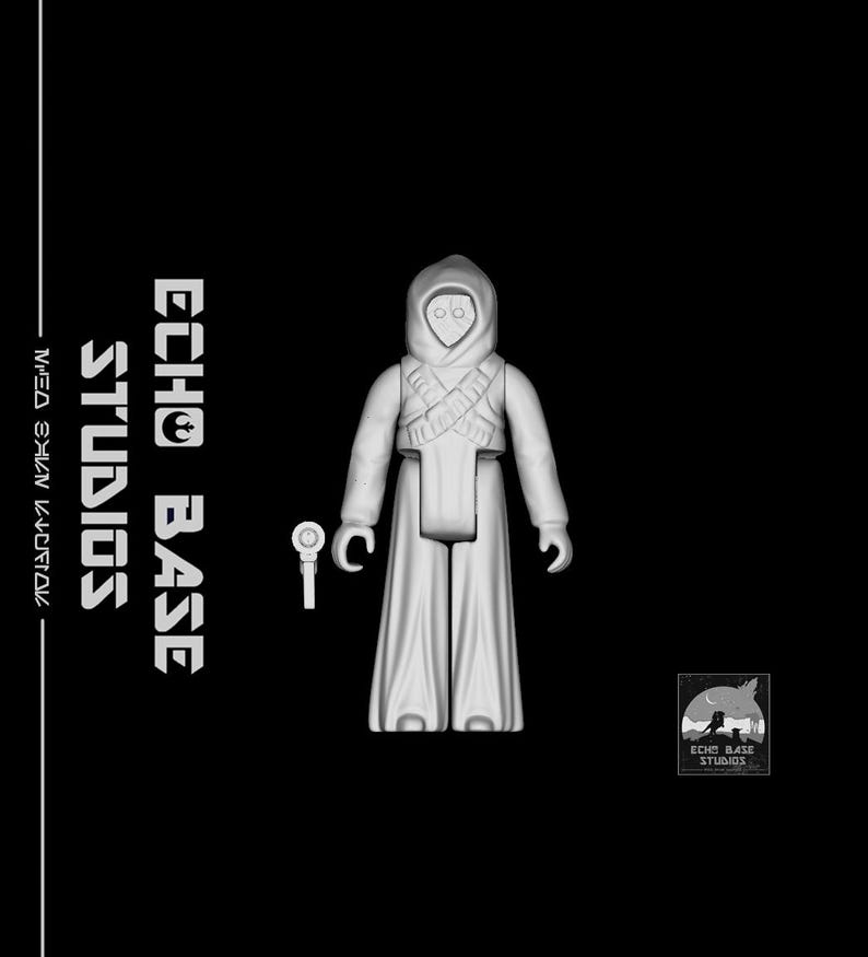 Life-size Vintage 1978 Star Wars Jawa Kenner Action Figure 3D PRINT ...