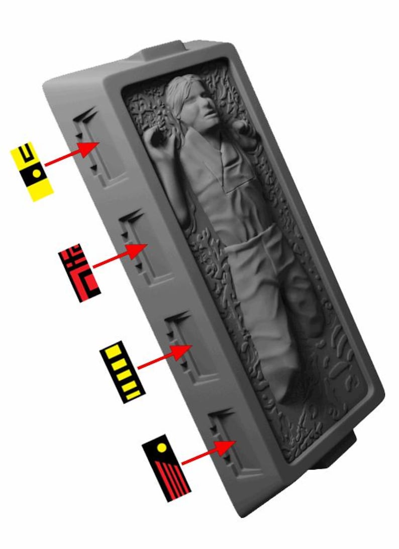 Life-size Vintage 1981 Star Wars Han Solo in Carbonite Kenner Action ...