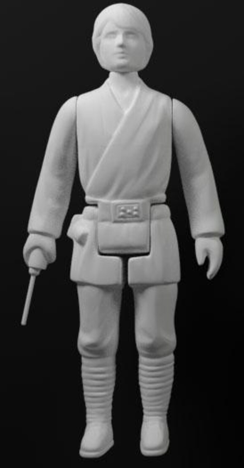 Life-size Vintage 1978 Star Wars Luke Skywalker Kenner Action Figure 3D ...
