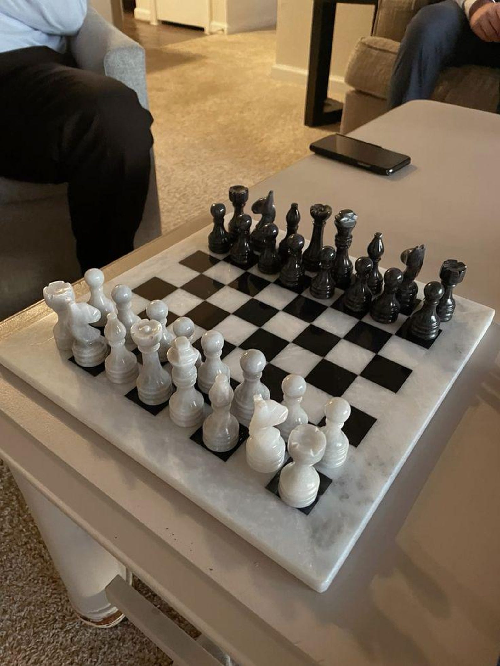 Handcrafted Marble Chess Set - Etsy