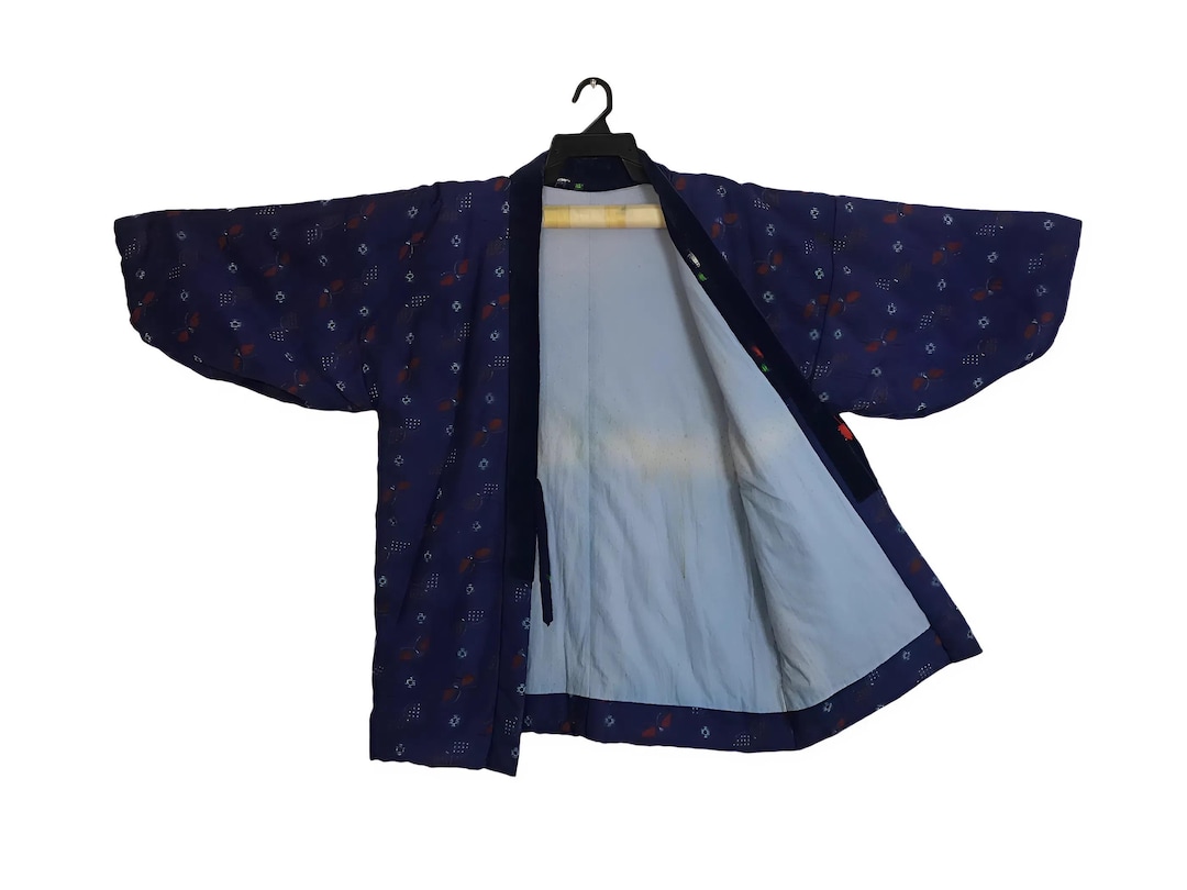 Hanten Padded Haori Kimono Japanese Traditional Cardigan Happi Jacket ...