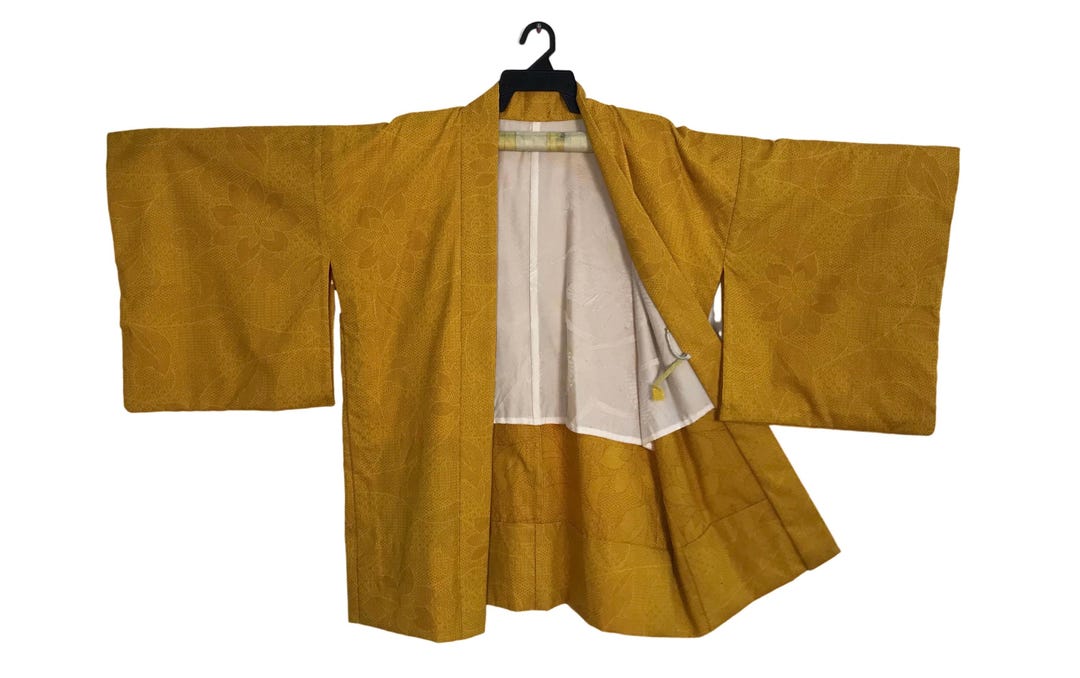 Vintage Kimono Japanese Traditional Noragi Haori Hanten Happi Jacket ...