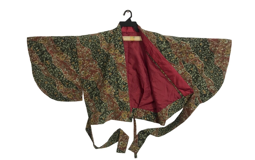 Vintage Kimono Japanese Traditional Noragi Haori Hanten Jinbei Cardigan Happi Jacket Pattern ...