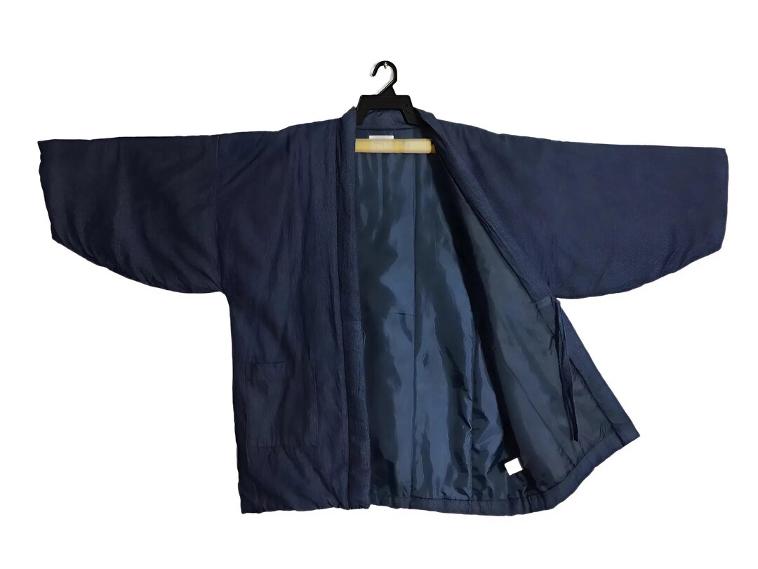 Hanten Padded Kimono Japanese Traditional Cardigan Happi Jacket Haori ...