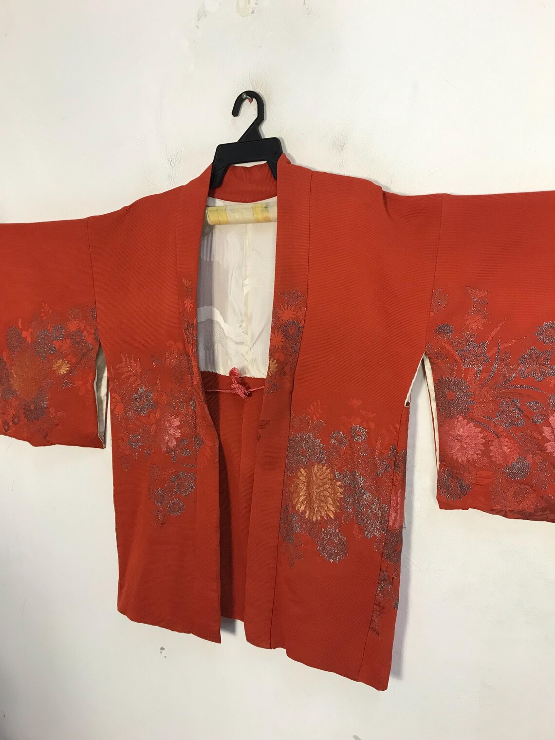 Vintage Kimono Japanese Traditional Noragi Haori Hanten Happi Jacket ...