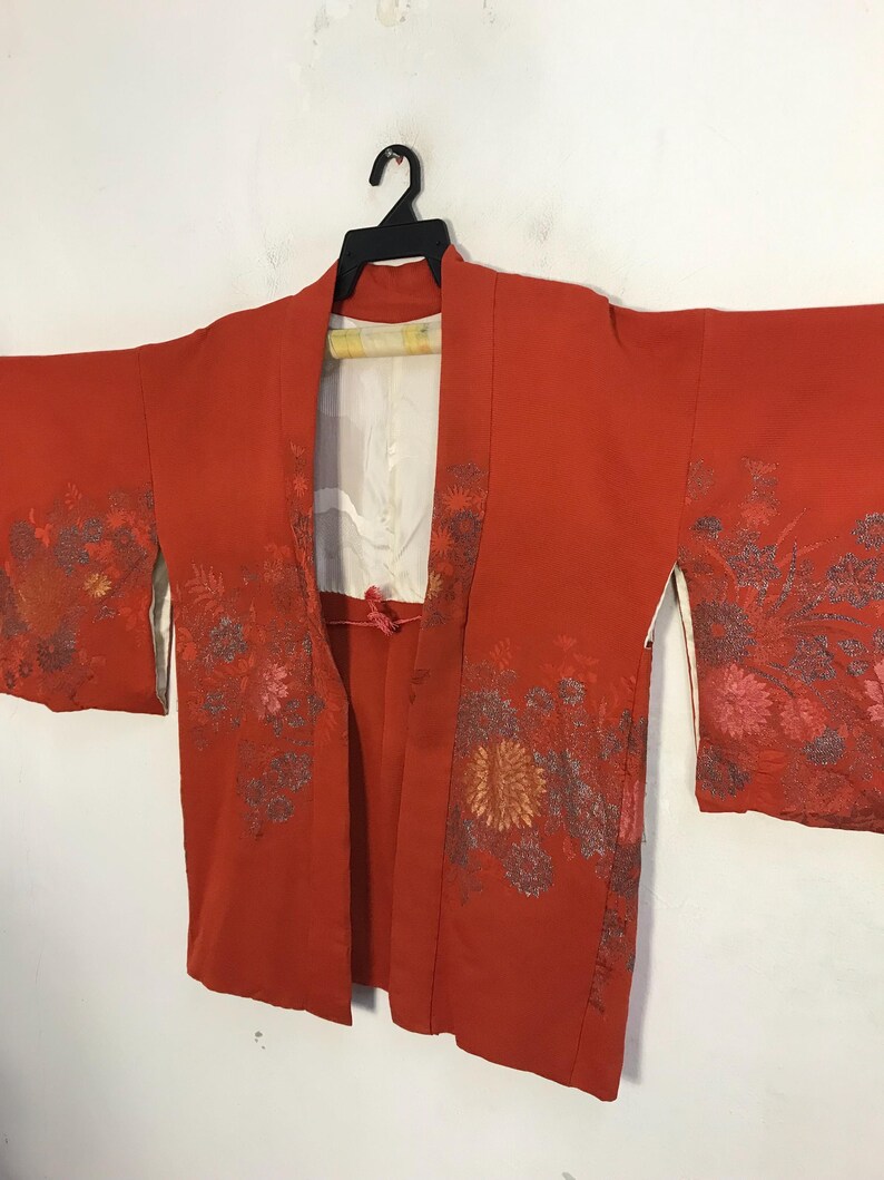 Vintage Kimono Japanese Traditional Noragi Haori Hanten Happi Jacket ...