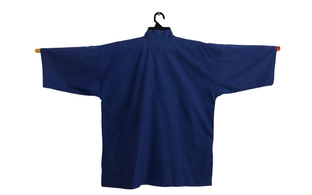 Vintage Kimono Japanese Traditional Noragi Haori Hanten Happi Jacket ...