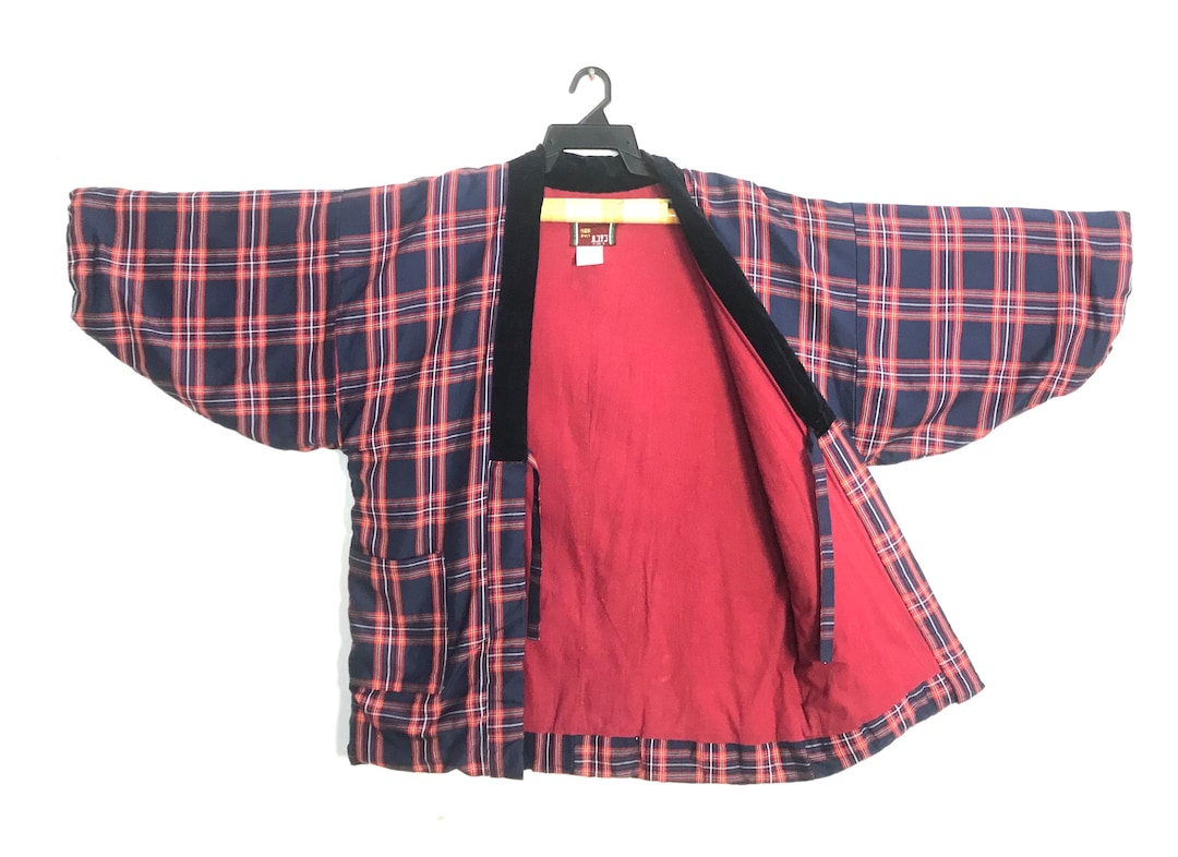 Hanten Padded Haori Kimono Japanese Traditional Cardigan Happi Jacket ...