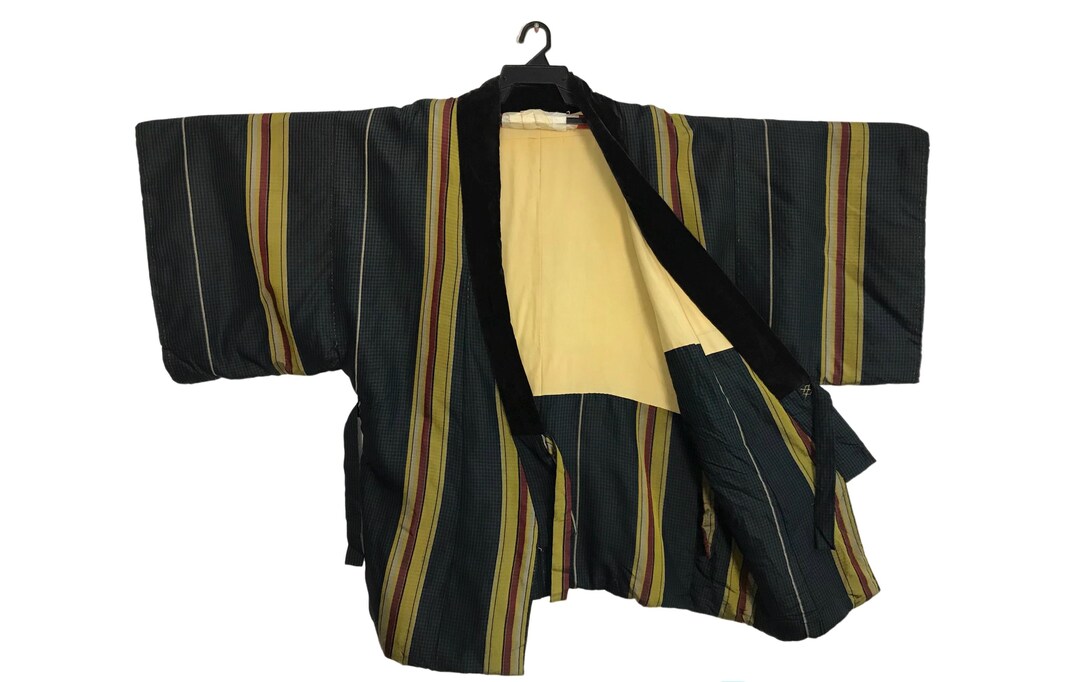 Hanten Padded Kimono Japanese Traditional Cardigan Happi Jacket Haori ...