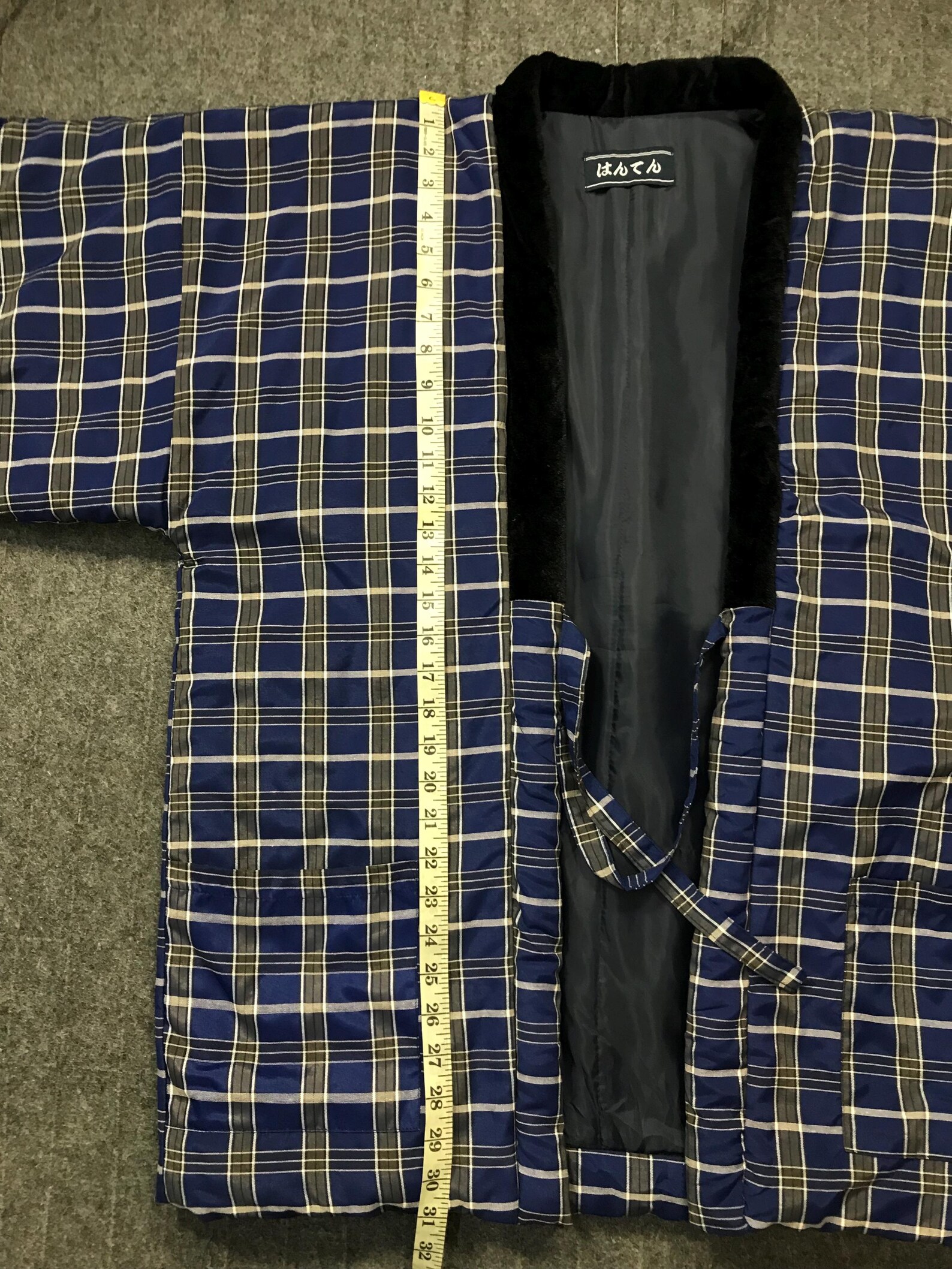 Hanten Padded Kimono Japanese Traditional Cardigan Happi Jacket Haori ...