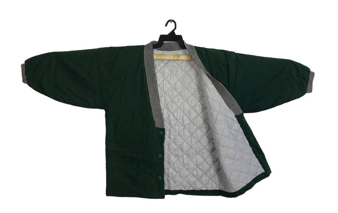 Hanten Padded Kimono Japanese Traditional Cardigan Happi Jacket Haori ...