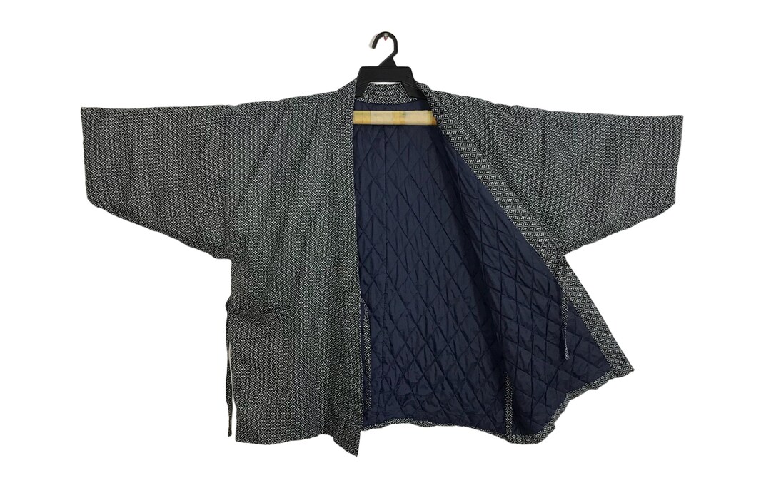 Hanten Padded Kimono Japanese Traditional Cardigan Happi Jacket Haori ...