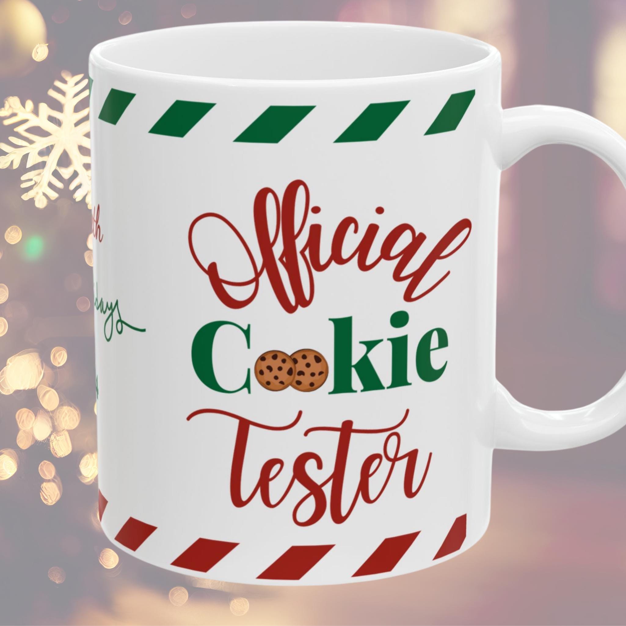 Custom Official Cookie Tester Ceramic Mug, the Cookie Baker Mug ...