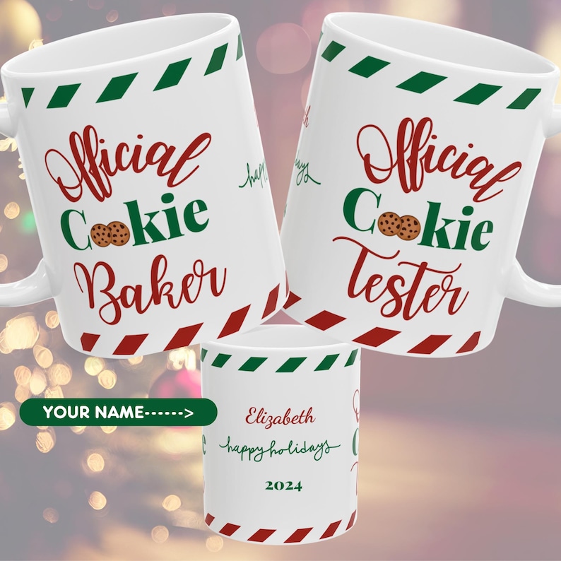Custom Official Cookie Tester Ceramic Mug, the Cookie Baker Mug ...