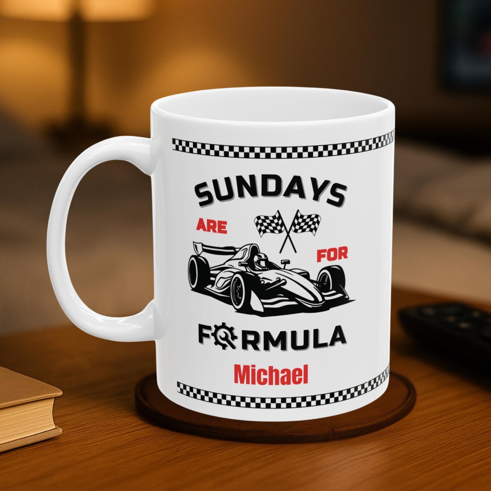 Formula 1 Ceramic Mug Custom Grand Prix Car Coffee Cup Racing Formula ...