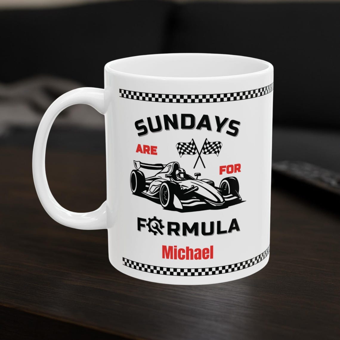 Formula 1 Ceramic Mug Custom Grand Prix Car Coffee Cup Racing Formula ...