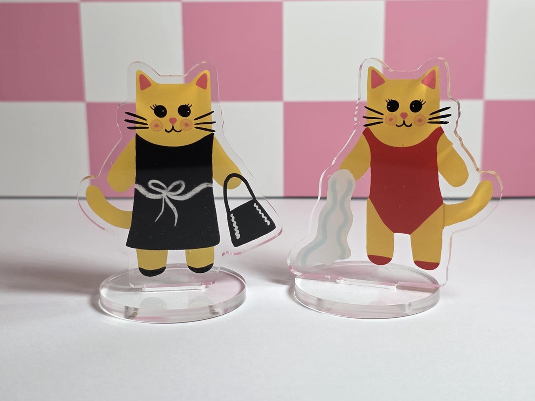 Acrylic Animal Standee: Cats, Flamingo, Mocha Mouse Keepsakes - Etsy