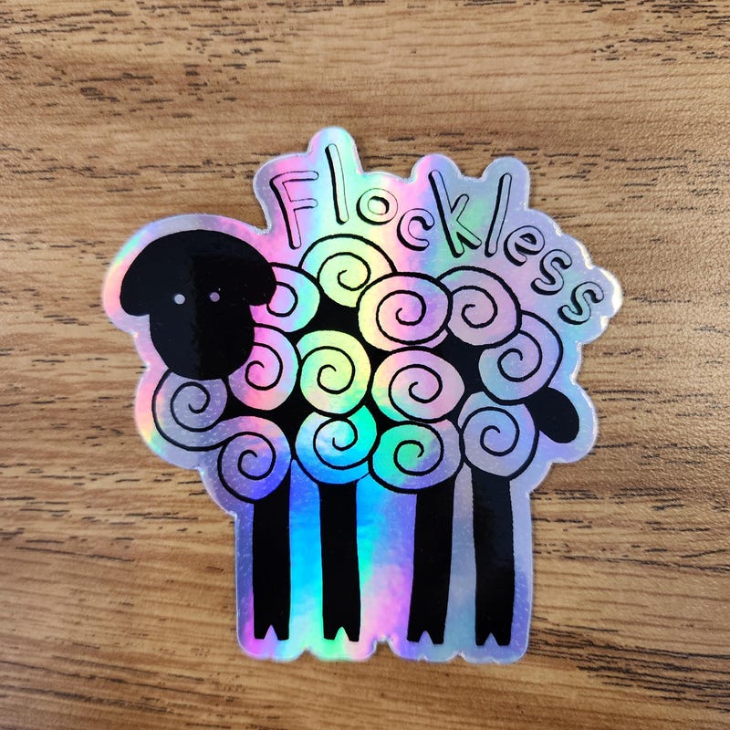 Flocked Stickers - Etsy