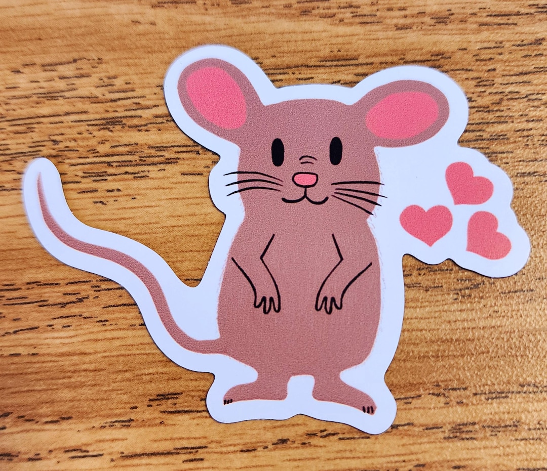 Mocha Mousse Mouse Magnet With Hearts - Etsy