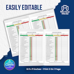 27-point Vehicle Inspection Checklist: Editable Auto Repair Template ...