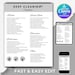 Editable Deep Cleaning Checklist Template, Minimalist Cleaning Schedule ...