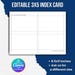 Editable 3x5 Index Card Template: Printable Note Cards (canva Template ...