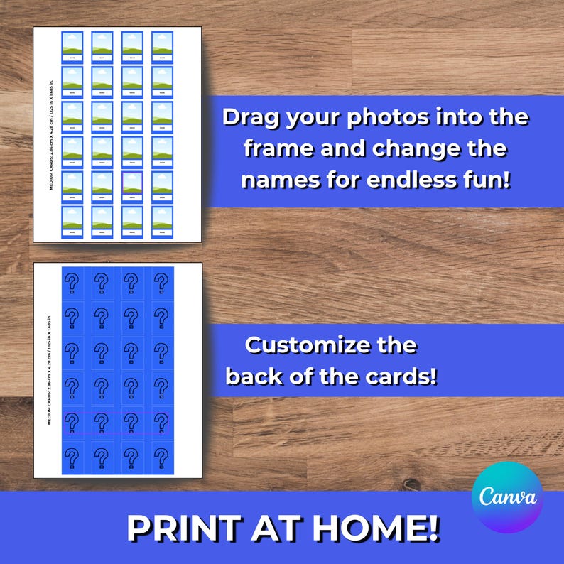 Editable Guess Who Game Template | Custom Photo Party Game, Printable ...