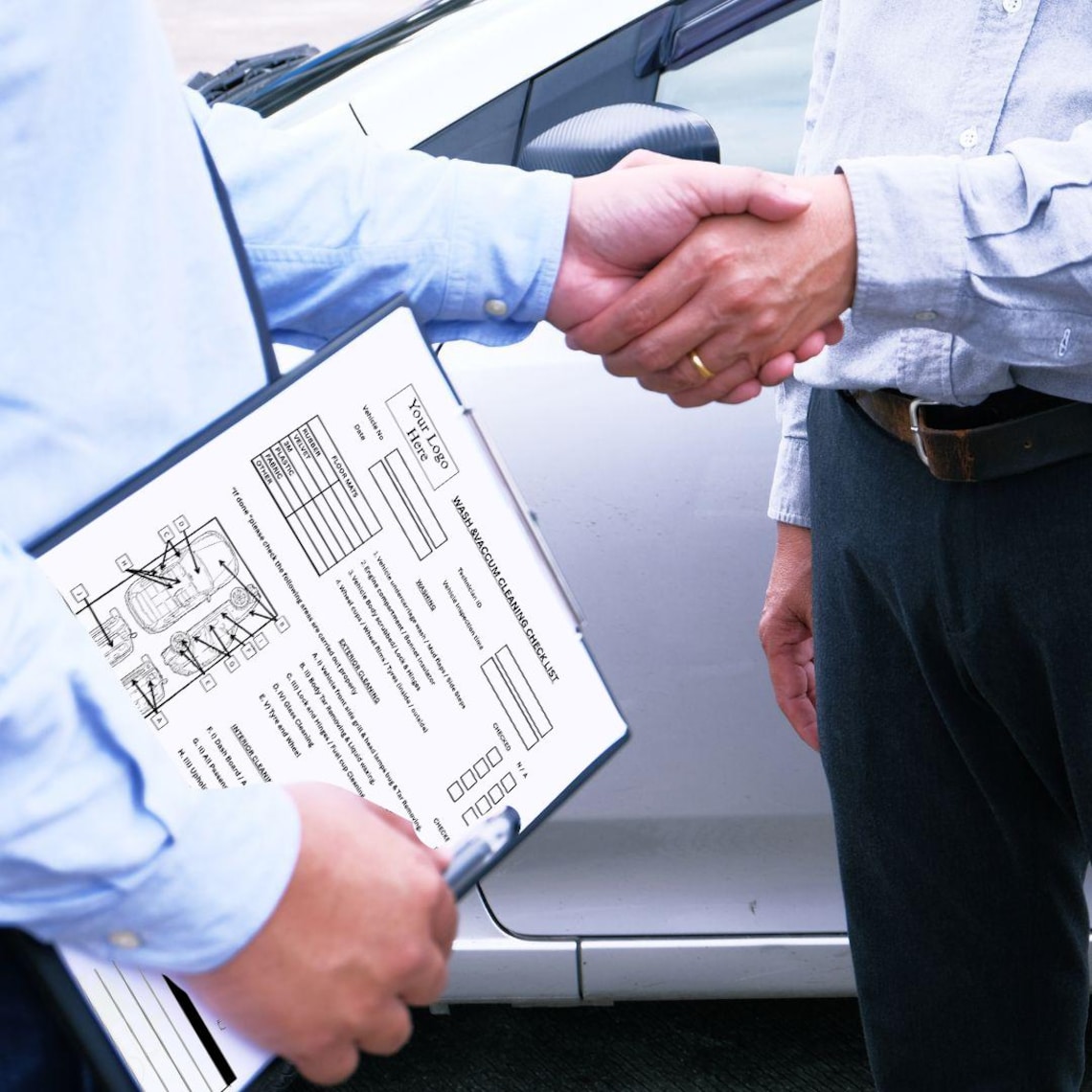 Car Wash Checklist Template: Auto Detailing Inspection Form (canva ...
