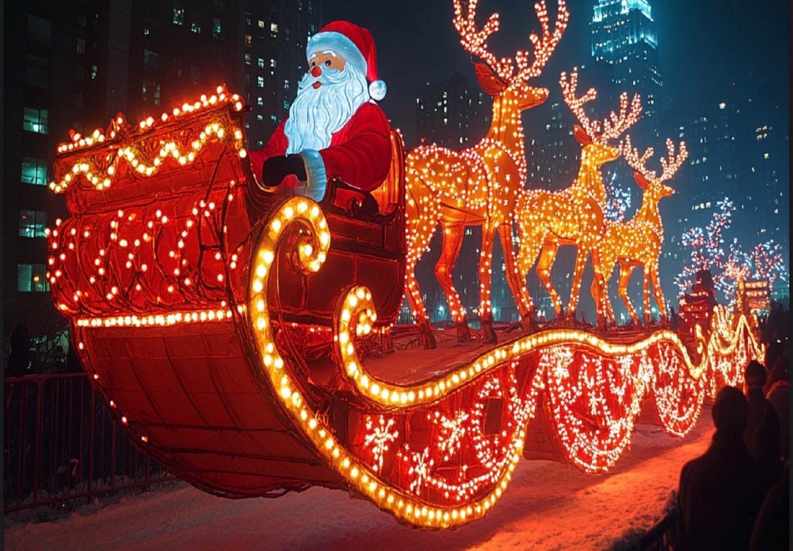Santa’s Glowing Sleigh Parade - Etsy