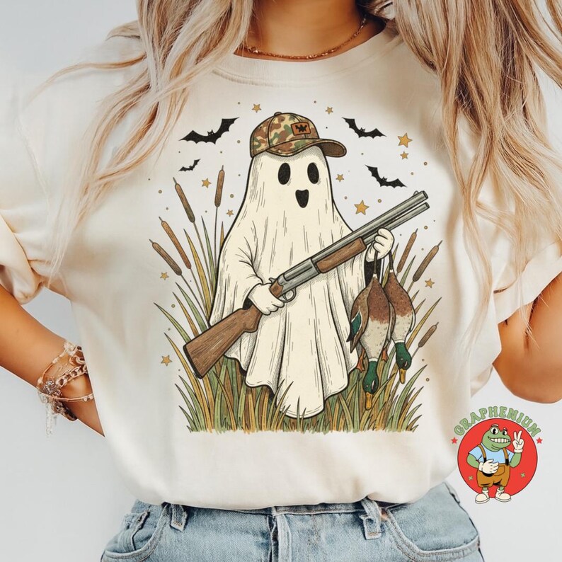 Duck Hunting Ghost PNG, Camouflage Hunting Ghost Sublimation, Spooky ...