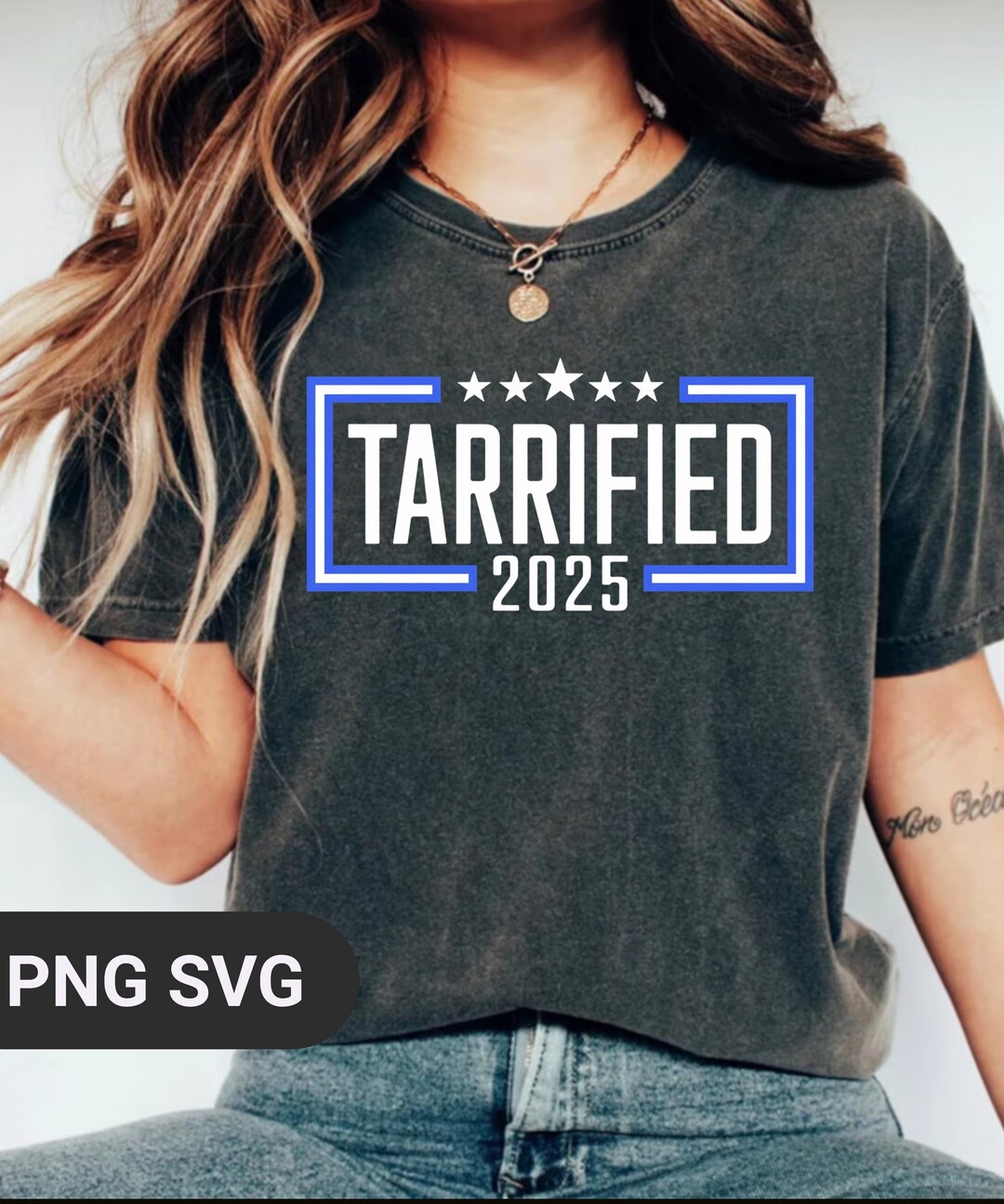 Tarrified Meme PNG, Funny Political Design, Trending Digital Download ...