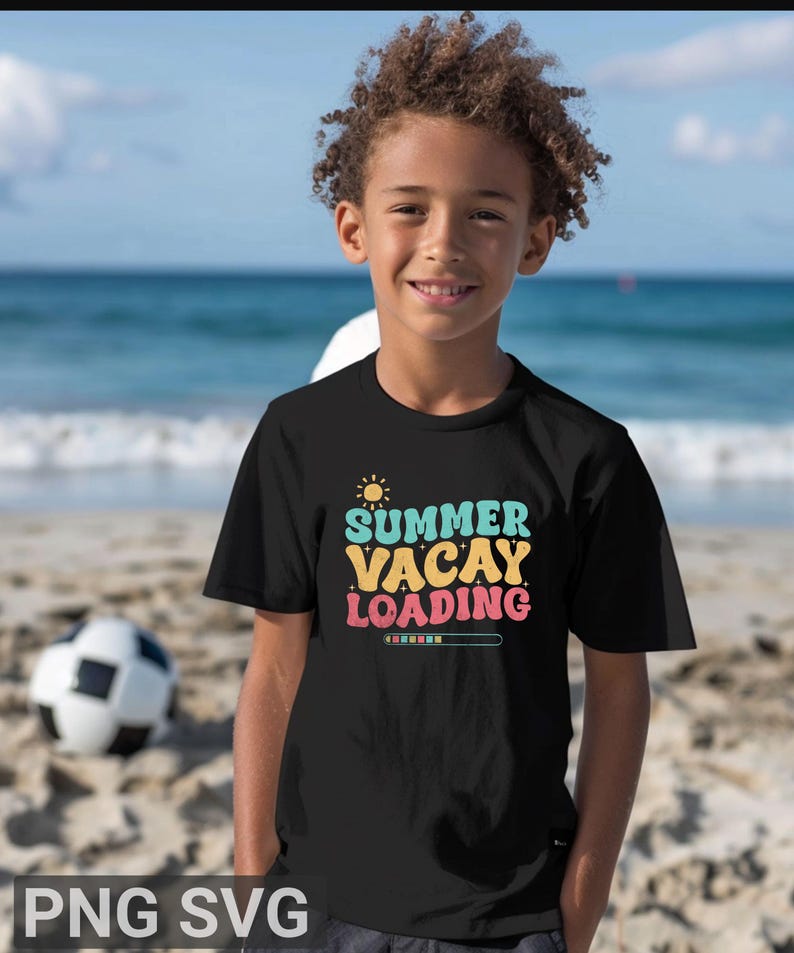 Summer Vacay Loading SVG PNG Teacher off Duty Digital Design Last Day ...