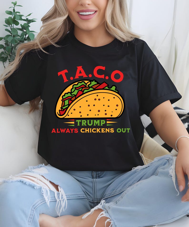Taco Trump Always Chickens Out PNG SVG - Funny Political Satire Clipart ...