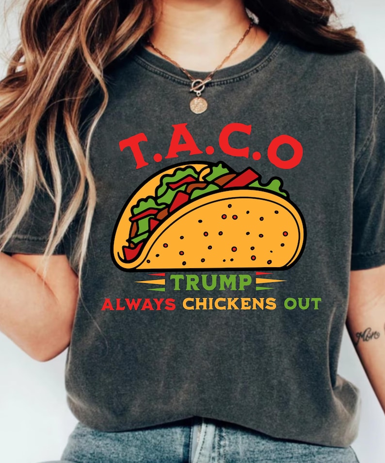 Taco Trump Always Chickens Out PNG SVG - Funny Political Satire Clipart ...