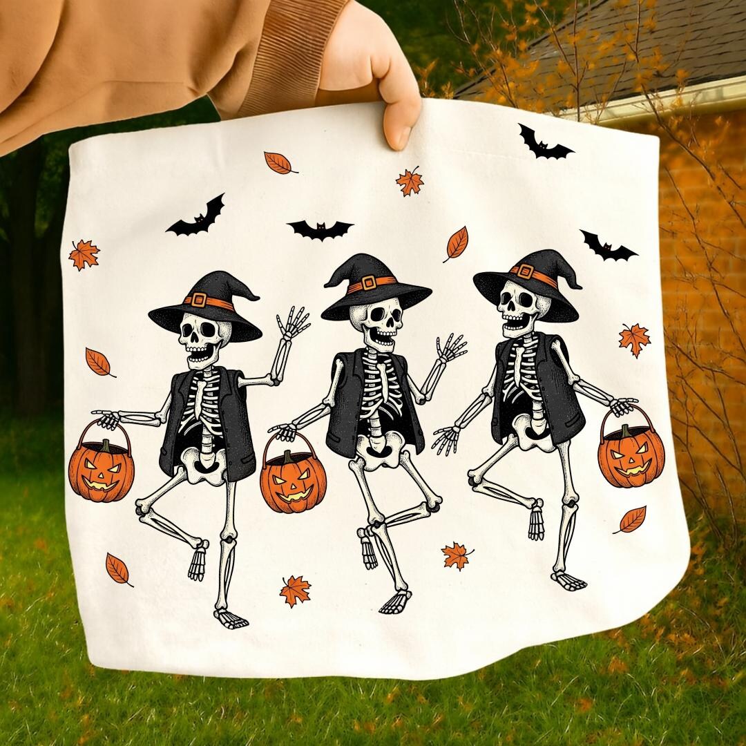 Dancing Skeleton PNG, Retro Halloween PNG, Spooky Season PNG, Halloween ...