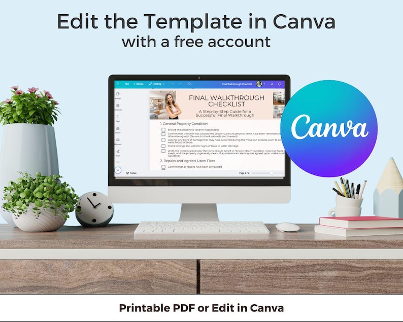 Final Walk Through Checklist, Real Estate Agent Template - Etsy