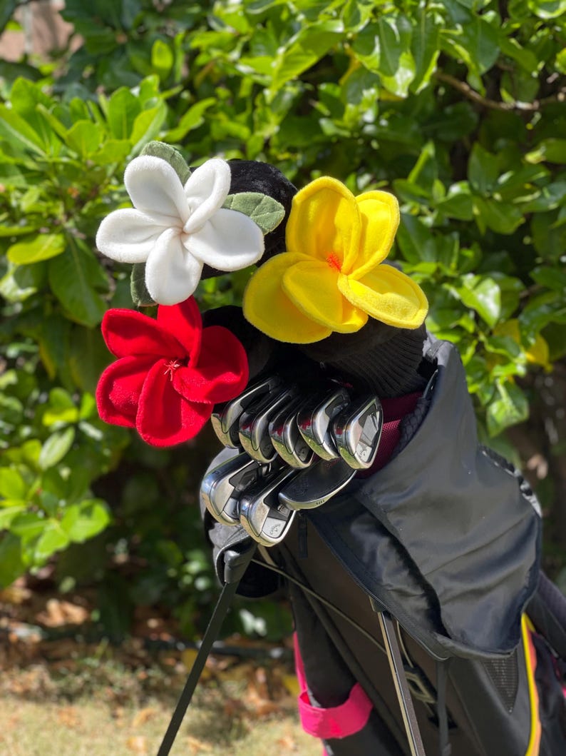 Hibiscus Tropical Flower Plush Golf Head Covers - Etsy